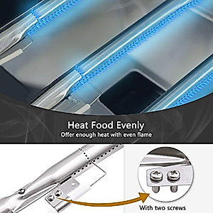 Criditpid Replacement Parts for Nexgrill 720-0830H 720-0830D, Members Mark 720-0830F, BHG 720-0783H Grill, Heat Plate Shields Grill Burners Igniter for Nexgrill 4 Burner 720-0830H Home Depot