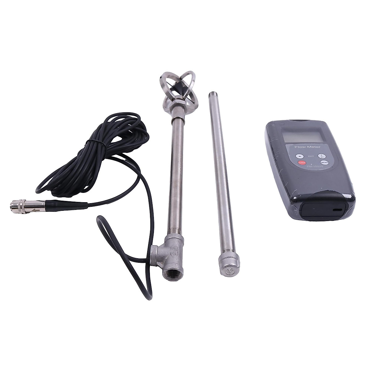 HOJILA Digital Water Flowmeter Water Flow Rate Meter FM-100V5 for Open Channels Flow Velocities Measurement, Range 0.01-5.00 m/s…