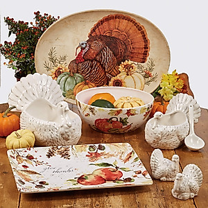 Certified International Harvest Splash Rectangular Platter 14" x 10"