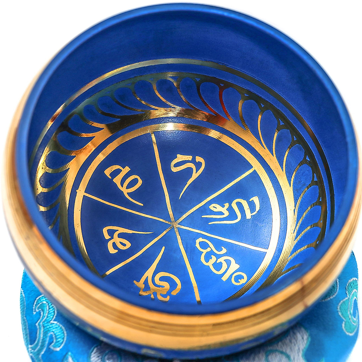 3.7" Tibetan Chakra Singing Bowl Set with Mallet and Carry Bag by Trademark Innovations