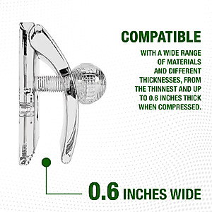 Quiltera® Tapestry Hangers, 4 Quilt Hangers for Wall for Display, Clips for Rug and Blanket, Wall Clips for Hanging, Quilt Rack Clamps (4 pcs, Transparent)