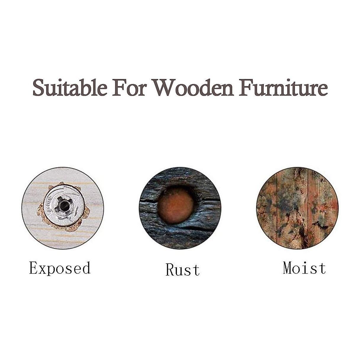 580 Pcs Self-Adhesive Screw Hole Stickers, 6-Table Self-Adhesive Screw Covers Caps Dustproof Sticker 12mm, 15mm, 21mm White