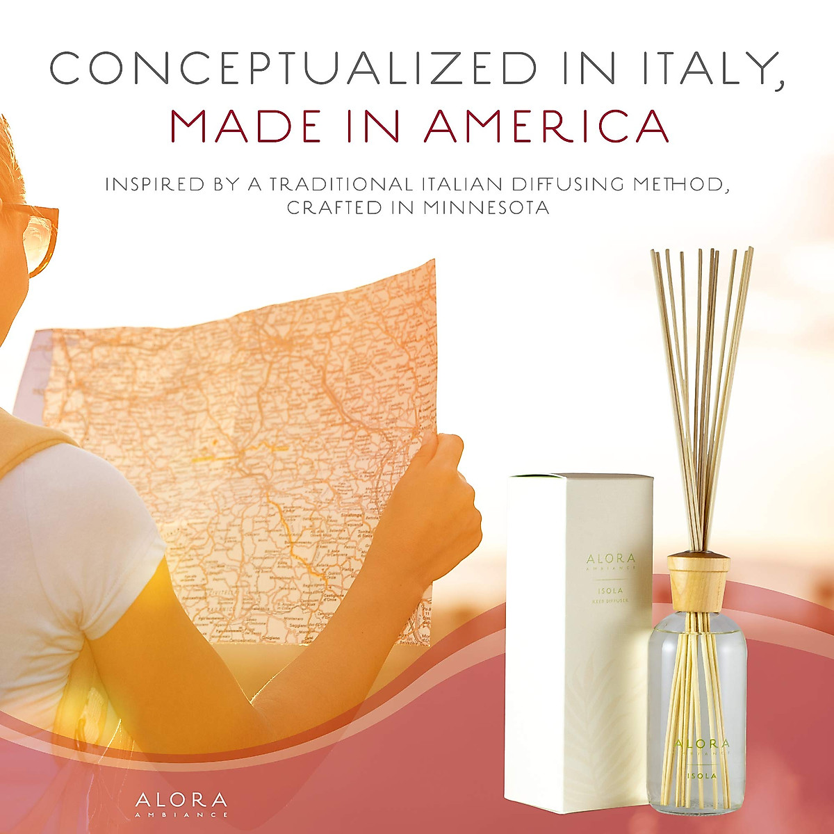 Isola Reed Diffuser 16oz diffuser by Alora Ambiance