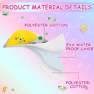 2ooya 7Pcs Cotton Waterproof Baby Bibs Adjustable Hook Loop Closure Babies Bib Unisex Multicolor Newborn Baby Infant Food Bibs Drooling Feeding Eating Teething Bib Keepsake Gift for Baby（6-12 Months）