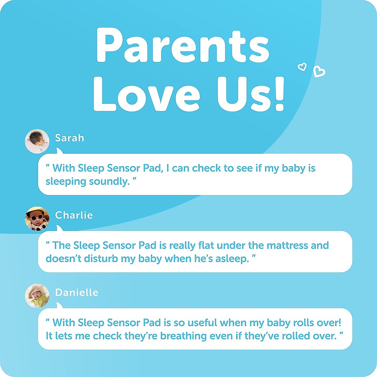CuboAi Sleep Sensor Pad - Real-Time Baby Micro Ｍovement Tracking & Motion Detection with Proactive AI Baby Safety Alerts, Non-Contact | Must be Paired with Cubo Ai Plus Smart Baby Monitor