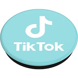 ​​​​PopSockets Phone Grip with Expanding Kickstand, TikTok PopGrip - Tik Tok Blue