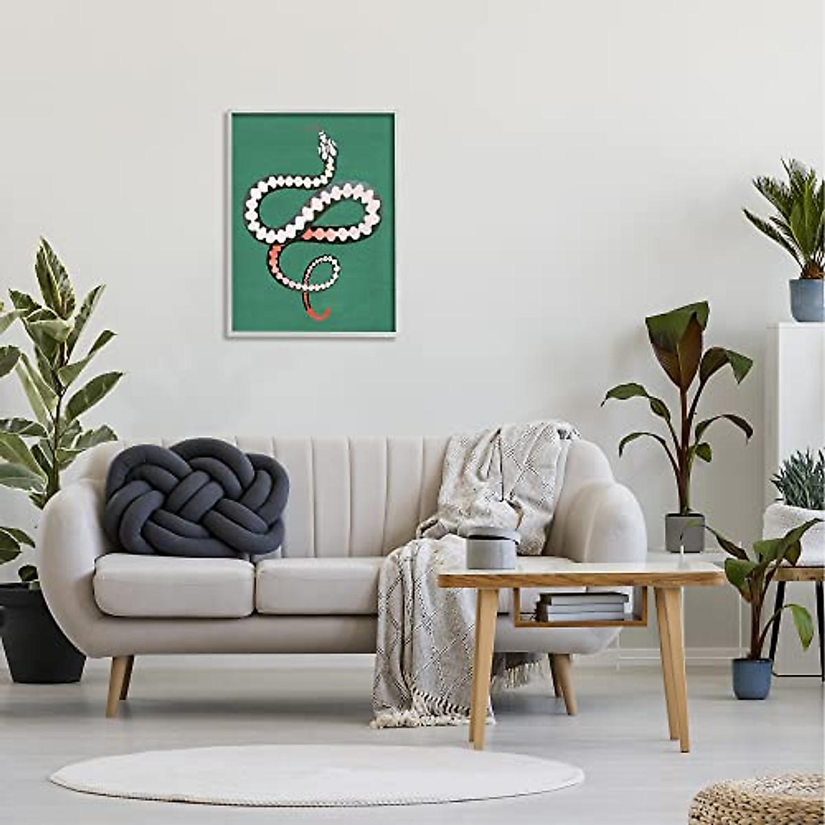 Stupell Industries Flexible Viper Symbol Snake Reptile Vivid Portrait, Design by Grace Popp
