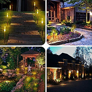 ALOVECO 3 Pack Extension Bubble LED Path Garden Lights Without Transformer for Yard, Pathway, Walkway (Warm White)