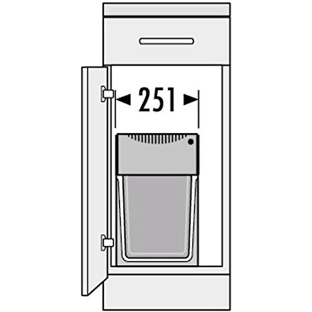 Kitchen Cabinet Double Waste Bin HAILO Tandem 30L Under The Sink Waste sorter 2 x 15 liters