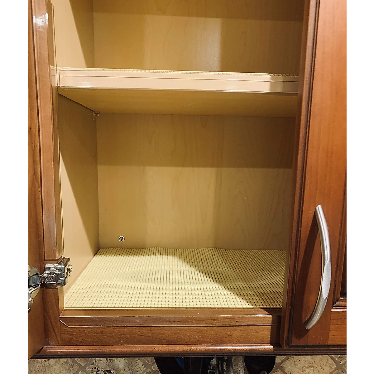 Clear Cabinet Guard - Door Protector. Fits Over Door Edge to Protect From Water, Nicks, and Daily Wear. Easily Trimmed. Self Gripping. No Adhesive. Prevents Damage to Kitchen Cabinets. 3/4"x33". 3/Pk