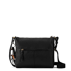 The Sak unisex adult Women's Alameda Leather Crossbody Handbag, Black, One Size US