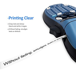 Compatible with Dymo Plastic Label Tape, Replacement for Dymo Letratag Label Refills 12mm x 4m 1/2 x 13 Color Tape 91331 91330 16952 Work for Dymo Letra Tag LT-100H LT-100T QX50