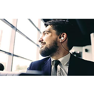 SOUNDBOUND Wrap Around Earphones with Over Ear Hook, Sweatproof for Exercise, Workout, Gym, Compatible with All Wireless Enabled Devices