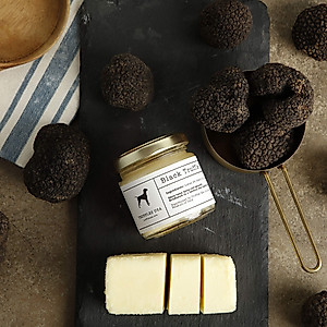 TRUFFLES USA Black Truffle Butter 2.82 oz Jar - Imported from Italy – Unique Gourmet Recipe Made with Natural Italian Ingredients - A Rich Delicacy Known as the Diamond of the Kitchen