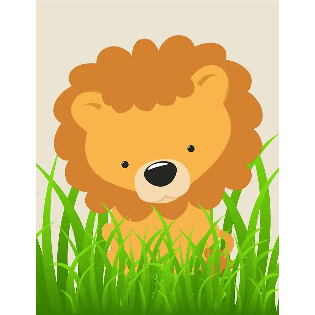 Personalized Safari Love Animals Nursery Art Decor Set of 4 - Monkey, Zebra, Leopard and Lion - Gender Neutral Jungle Baby - Multiple Sizes