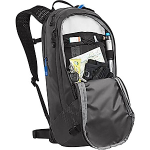 CamelBak Women's M.U.L.E. 12 Mountain Biking Hydration Pack - Easy Refilling Hydration Backpack - Magnetic Tube Trap 100oz, Charcoal/Black