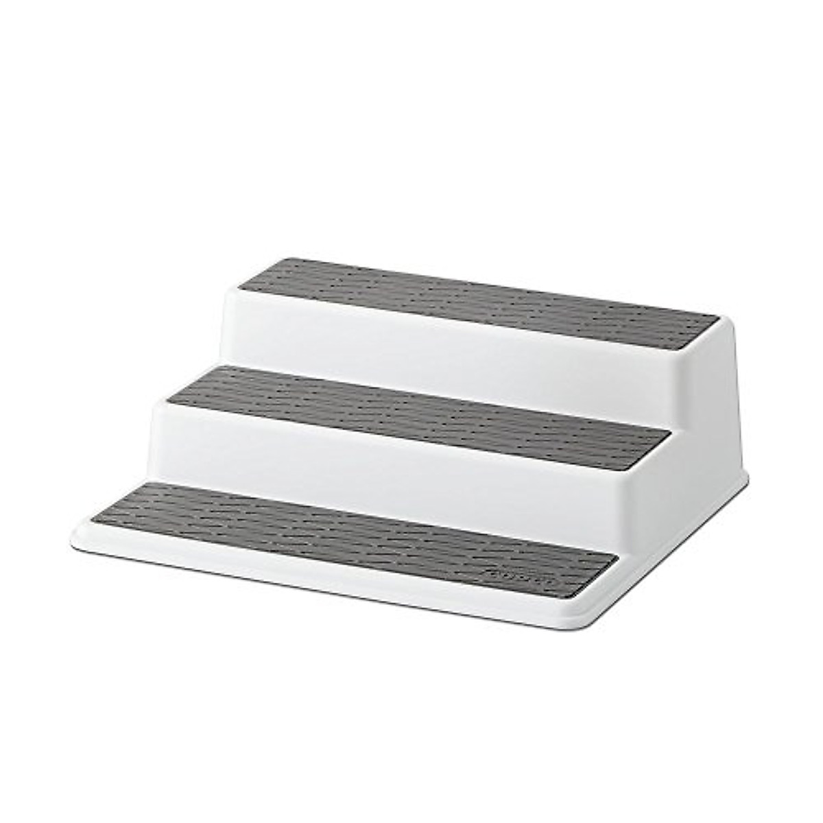 Copco Non-Skid Pantry Cabinet, 9-Inch, White/Gray & Non-Skid 3-Tier Spice Pantry Kitchen Cabinet Organizer, 10-Inch, White/Gray