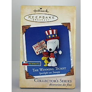 Hallmark Keepsake Ornament The Winning Ticket Spotlight on Snoopy Collector's Series