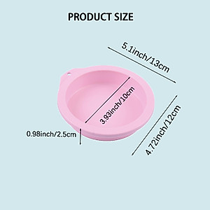 LCKDY 6PCS Silicone Air Fryer Egg Molds, 4 Inch Air Fryer Egg Pan, Silicone Egg Cooker Air Fryer Accessories, Egg Bites Silicone Mold for Baking Muffin Top Pan, Mini Pancake Mold for Muffin Top, Cake