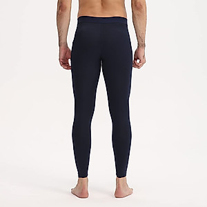 CARGFM Compression Pants for Men Basketball Football Tights Leggings Yoga Running Sports Workout Cool Dry Baselayer Red