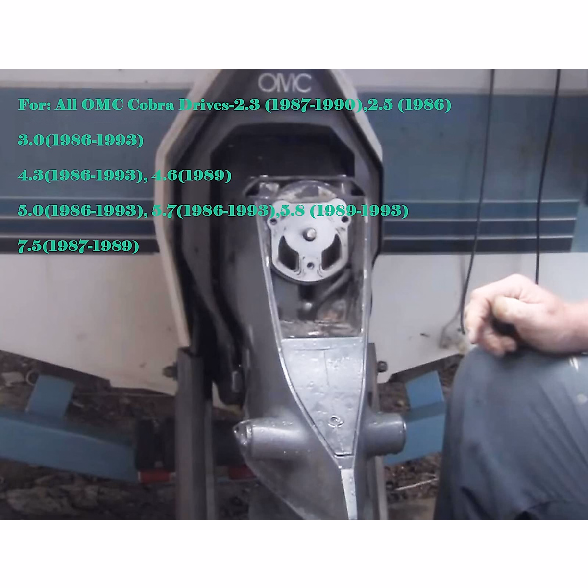 New Water Pump Impeller Housing Repair Kit,Fits OMC cobra 4 cylinder (3.0L),V6 (4.3L) and V8 (5.0, 5.7, 5.8, 7.5L) sterndrives 1986 to 1993,Replace: 984461 983895 984744
