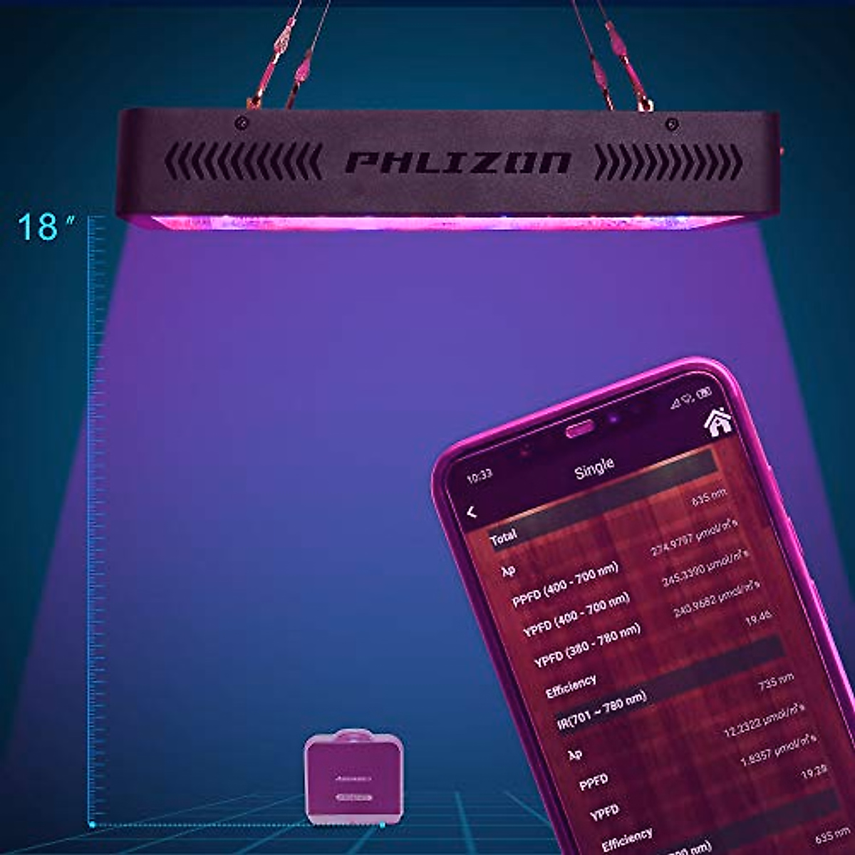 Phlizon Upgraded 600W LED Plant Grow Light with SMD LEDs Full Spectrum Plants Light Double Switch Grow Led for Indoor Plants Veg and Flower- 600W (600W)