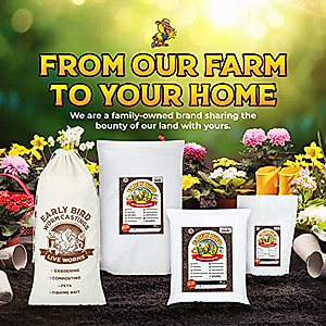 100% Pure Worm Castings Rich in Micro Nutrients - Odor Free Organic Plant Fertilizer for Indoor/Outdoor Use - Helps Reduce Soil Compaction, Improve Soil Aeration, Increase Water Retention, and More