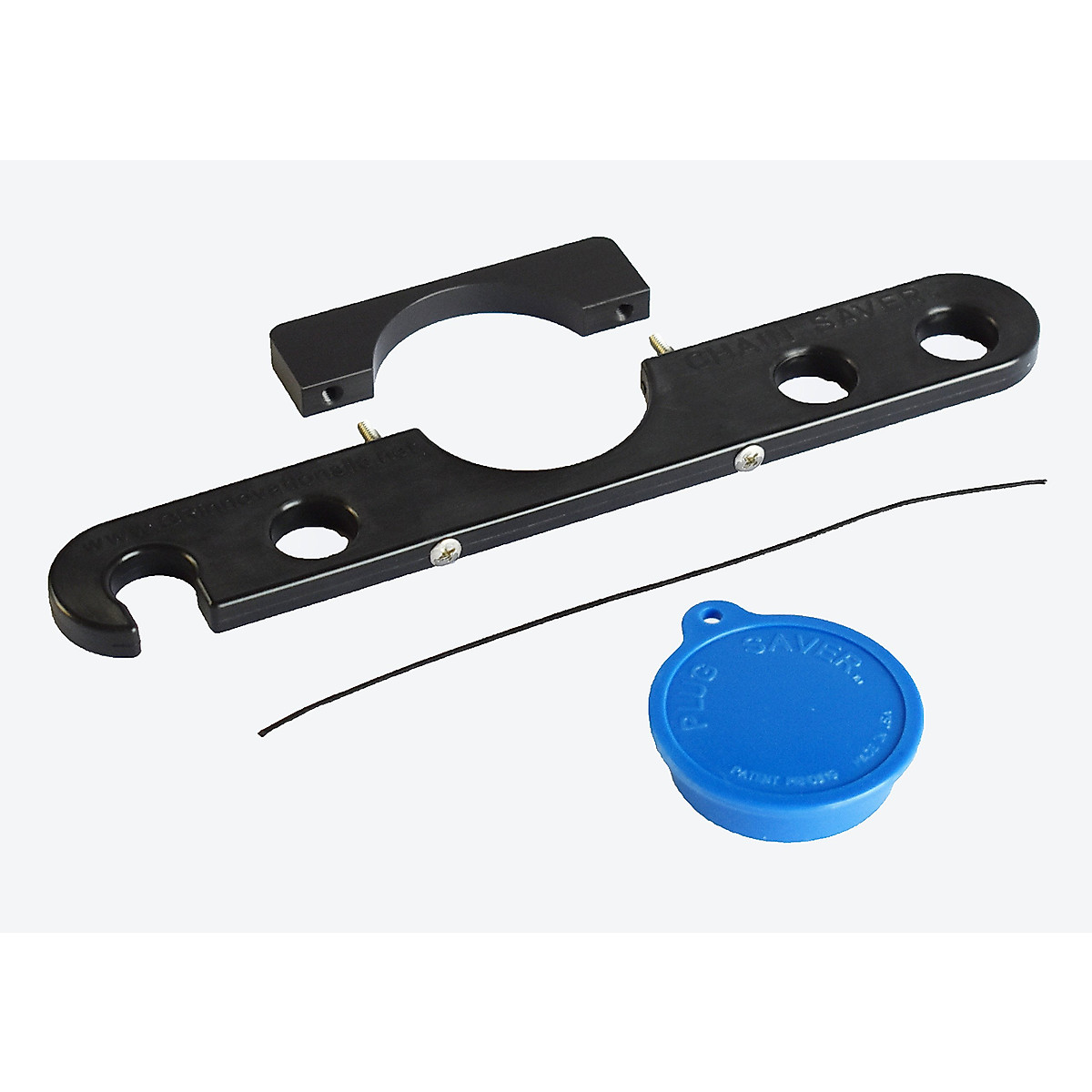 GR innovations llc Tongue Jack Trailer Towing Organizer | Plastic Chain Saver Kit