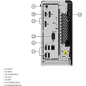 Lenovo ThinkCentre M80s 11CU001BUS Desktop Computer, Intel Core i7-10700 10th Gen, Windows 10 Pro, 16GB RAM, 512GB SSD, Black