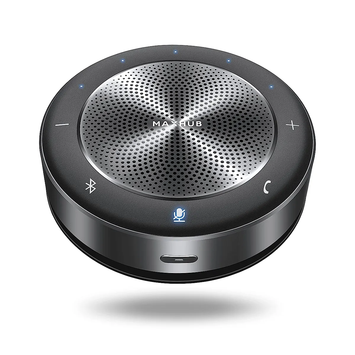 Enther&MAXHUB Bluetooth Speakerphone,USB Conference Speaker with 6 Microphones, Enhanced 360° Voice Pickup and Noise Reduction,16 Ft Pickup Distance,Home Office