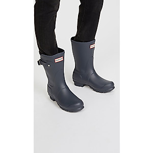 Hunter Women's Original Short Rain Boot,Navy Matte,10 B(M) US