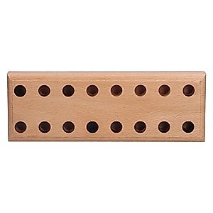 Plier Organizer Pine Wood Display Stand Base Wooden Cutter Holder Rack 16 Holes for Storage