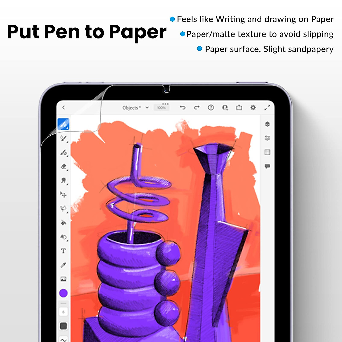 XIRON [2 PACK] Paper Screen Protector for iPad mini 7 (A17 Pro)/ iPad Mini 6 (2021, 8.3 inch), Matte PET Film for iPad Mini 6th Generation, Write and Draw Like on Paper, Anti-Glare Screen Protector