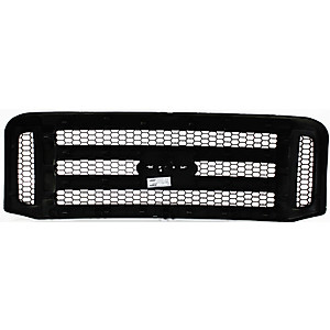 Evan Fischer Grille Assembly Compatible with 2005-2007 Ford F-250 Super Duty, Fits 2005-2007 Ford F-350 Super Duty, Fits 2005-2007 Ford F-450 Super Duty Painted Black Shell and Insert FO1200457