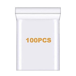 100 Pack 10" x 13" Thick 2.4Mil Clear Zip Seal Lock Poly Bags Reclosable Zip Plastic Bag Durable Clothing Shoes Toys Envelopes Photos Snack Zipper Bags