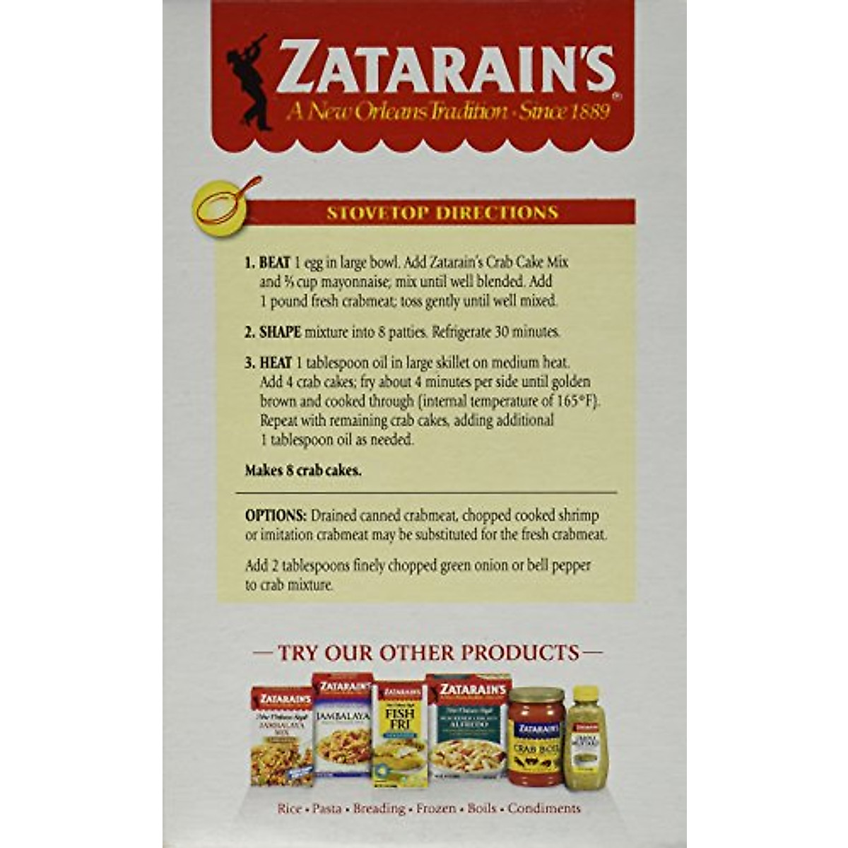 Zatarain's, Crab Cake Mix, 5.75 Ounce (Pack of 6)
