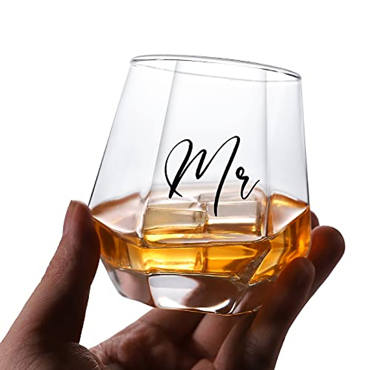 Mr and Mrs Wine Glasses Gifts,Wedding Gifts for Bride and Groom -Gifts for Bridal Shower Engagement Wedding and Married Anniversary-His & Hers, Engagement Gift, Couples Gifts for Husband & Wife