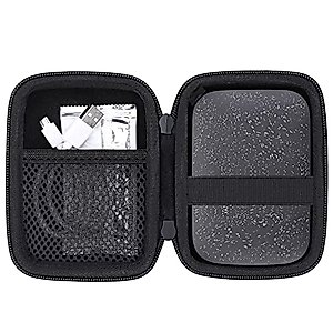 co2CREA Hard Case Replacement for HP Sprocket Portable 2x3 Instant Photo Printer (Black Noir Case)