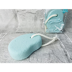 Pumice Stone for Feet, Body, Hands [Made in Japan] Tourmaline Blended for Extra Fine Smooth Finish, Soft Foot Pumice Scrubber