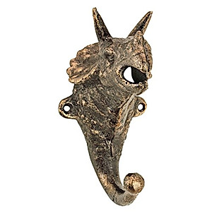 Design Toscano Triceratops Decorative Dinosaur Foundry Cast Iron Wall Hook
