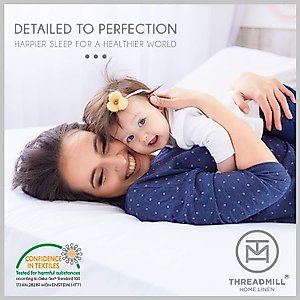 Threadmill Cotton Full Size Sheet Set| 100% Cotton Sheets for Full Size Bed | Solid Sateen Full Bed Sheets Set with 16” Elasticized Deep Pocket | Soft Breathable 4-Piece Cooling Sheet Set | Dark Grey