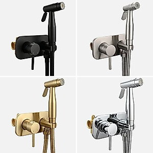 Toilet Bidet Sprayer Set With Hot Cold Mixers Valves Elegant Warm Water Toilet Handheld Bidet Sprays For Hygienic Comfort