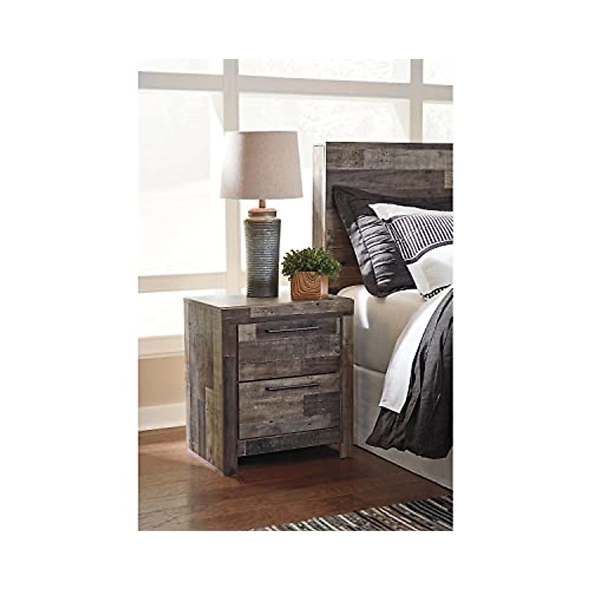 Signature Design by Ashley Derekson Nightstand, Multi Gray