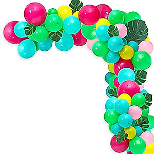 Pink Balloons 100 Pack 12 Inch Hot Pink and Light Pink Latex Party Balloons for Girl Women Birthday Bridal Baby Shower Wedding Bachelorette Valentines Anniversary Decoration