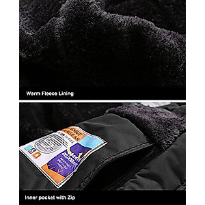 MAGCOMSEN Snowboarding Jackets for Men Warm Waterproof Jacket Ski Jacket Military Tactical Jacket Coat Winter Parka with Hood Raincoat (US M=CN 2XL)