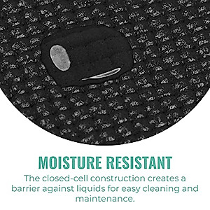 Upward Fit 20 Pack Bulk Classic Yoga Mats with Carrying Straps, Bundle Exercise Mats for Fitness, Stretching, or Workout, 68 x 24 Inches, 4mm Thick, Gym Mats for Schools and Studios, Black