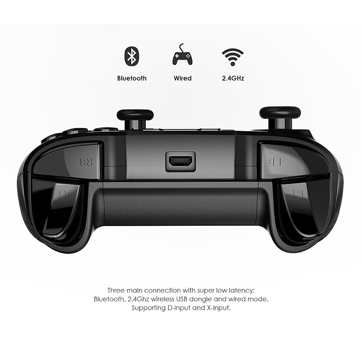 GameSir T2a With Phone Bracket Bluetooth Game Controller 2.4GHz Wireless USB Wired Gamepad for Android/TV Box/PC Windows/VR