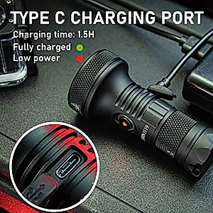 sofirn Small Flashlight Rechargeable 2000 Lumens, IF19 EDC Flashlight 431 Meters Long Throw, Mini Flashlight Super Bright with SST40 LED, TIR Lens, for Emergency, Searching, Camping, Hiking