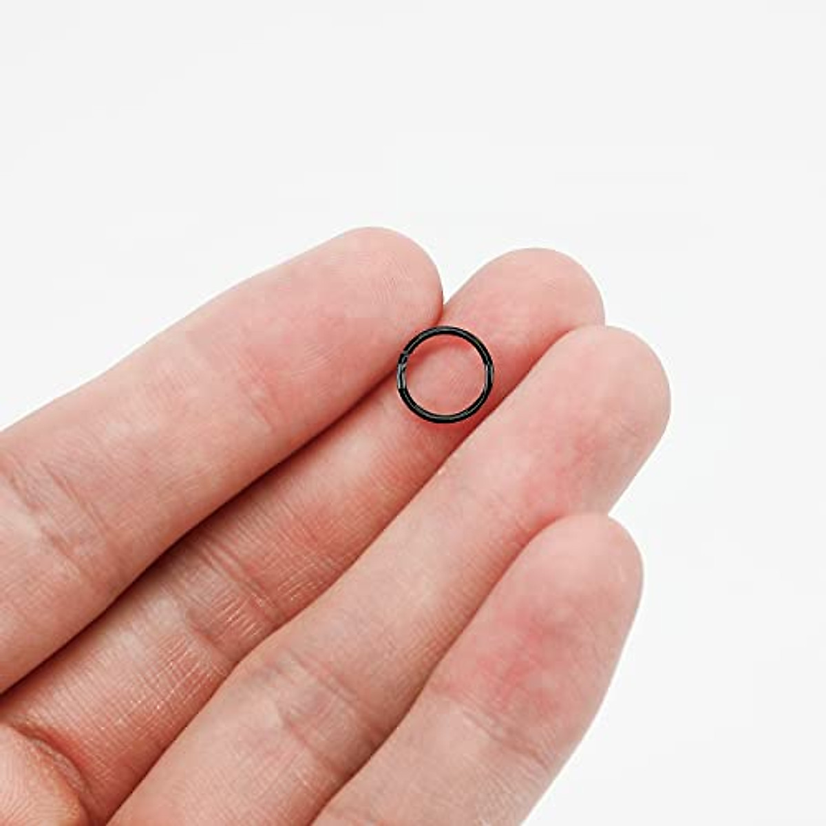 1000Pcs Black O Ring Connectors Metal Open Jump Rings Set 304 Stainless-Steel Jump Rings for Jewelry Making Connectors (4mm 5mm 6mm 7mm 8mm 10mm)