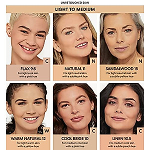 bareMinerals Barepro Performance Wear Liquid Foundation SPF 20, Breathable Makeup for Face, Full Coverage, 24HR Wear, Natural Matte Finish, Vegan (Natural 11)